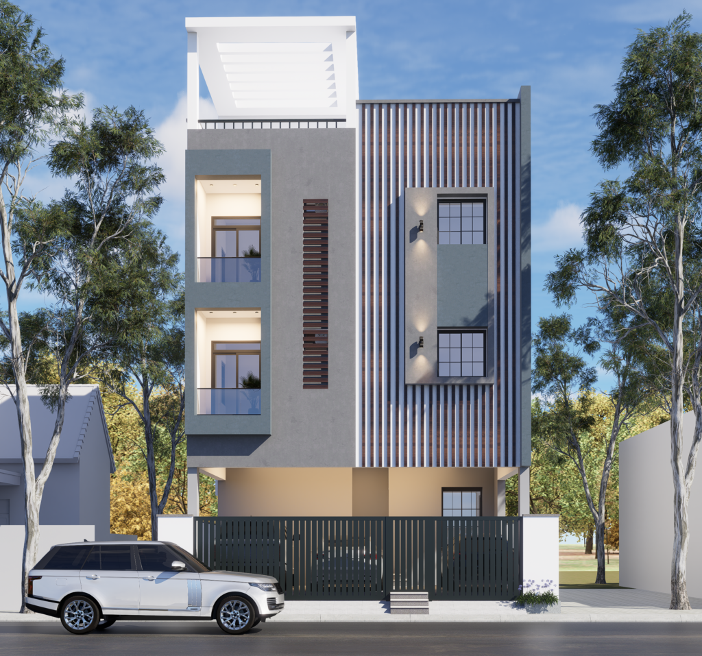 Building Elevation: Enhance Duplex and Apartment Designs | Buildiyo